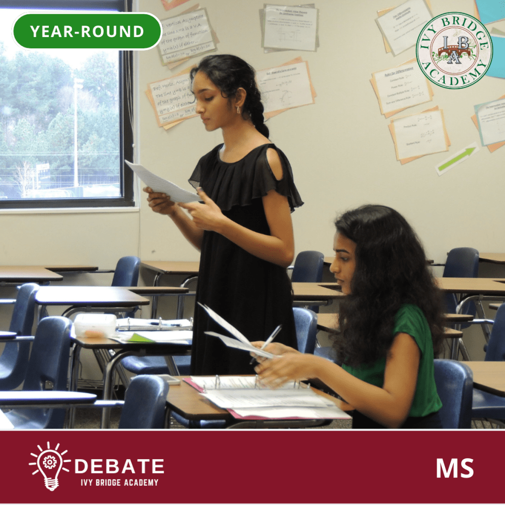 Year-Round MS Debate Team - Ivy Bridge Academy